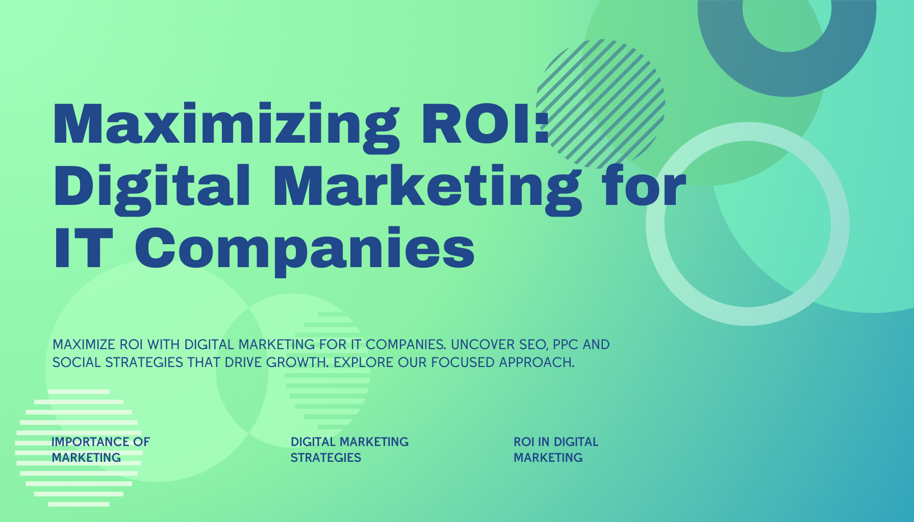 Maximizing ROI: Digital Marketing for IT Companies - Jigya